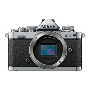 nikon intl. nikon z fc dx-format mirrorless camera body (international model), silver