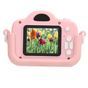 01 02 015 children digital camera, kids camera food grade abs anti skid mp3 play for school activity for children(pink)