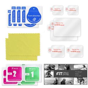 [6 PCS] FitStill Screen Protector for GoPro Hero 8 Black, Ultra Clear Tempered Glass Screen Protector + Tempered Glass Lens Protector + Small Display Film- 2 Packs