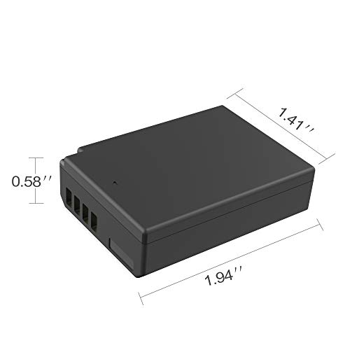 LP-E10 Battery Pack, LP 2-Pack Replacement Battery, Compatible with Canon EOS Rebel T7, T6, T5, T3, T100, 4000D, 3000D, 2000D, 1500D, 1300D, 1200D, 1100D & More (NOT for T3i T5i T6i T6s T7i)