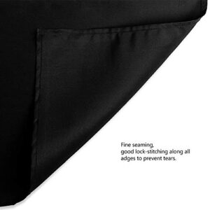 Hemmotop 10 x 12ft Black Backdrop Background Black Backdrop Screen for Photography Black Photo Backdrop Cloth for Photo Video Studio and Televison