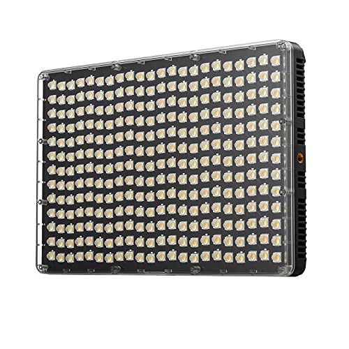 Aputure Amaran P60X Led Video Light Bi-Color 60W Video Panel Light Support Sidus Link APP, OLED Screen, Dual Power Supply Methods