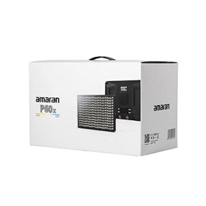 Aputure Amaran P60X Led Video Light Bi-Color 60W Video Panel Light Support Sidus Link APP, OLED Screen, Dual Power Supply Methods