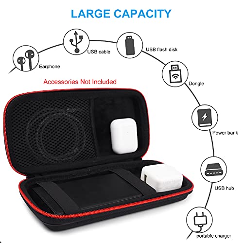 SKYNEW Power Bank Hard Travel Case Medium Compatible RAV Power 26800/20100/20000mAh, Anker Power Core 26800mAh/ PowerCore +26800mAh, INIU 10000mAh and Miady 10000/15000mAh (Medium Black)