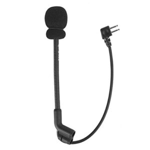 sjlerst sturdy 2 pin microphone, long service life headset microphone, for peltor comtac comtac ii comtac iii armorwerx