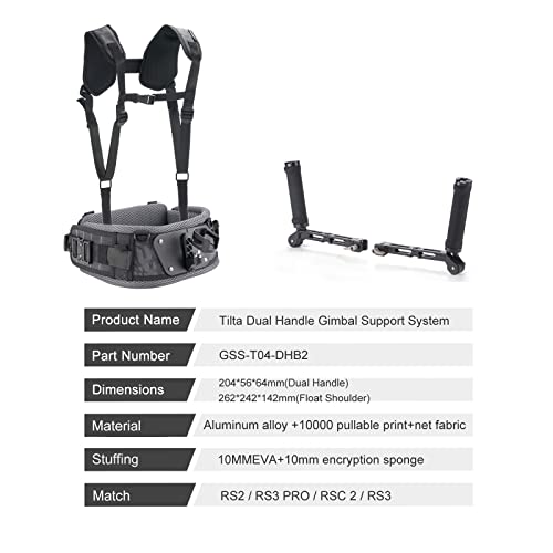 Tilta Lightweight Dual Handle Gimbal Support System | GSS-T04-DHB2