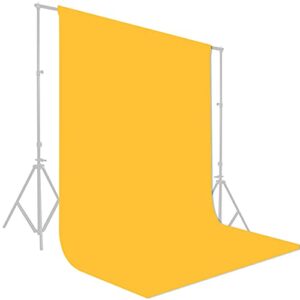 GFCC Yellow Backdrop - 8FTX10FT Yellow Photo Backdrop for Photoshoot Background for Photography Screen Video Recording Picture Background