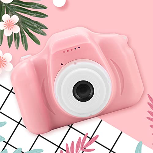 CUTULAMO Kids Selfie Camera, Kids Camera Toys DIY Photos Mini Camera with 2.0in Color Screen Cartoon Photo Frames for 3-12 Year Old Boys Girls for Birthday Gifts(Pink)