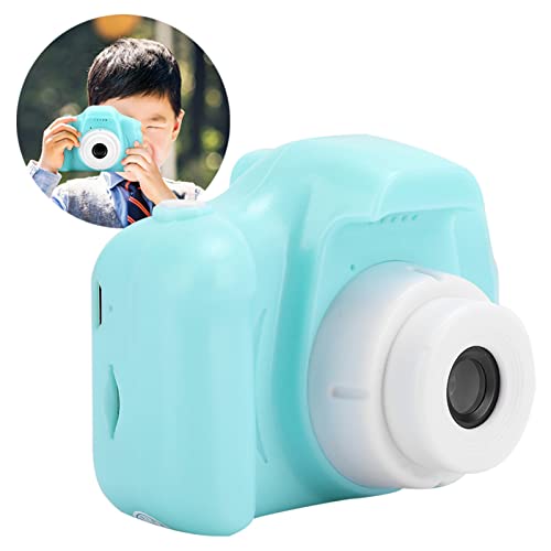 CUTULAMO Kids Selfie Camera, Kids Camera Toys DIY Photos Mini Camera with 2.0in Color Screen Cartoon Photo Frames for 3-12 Year Old Boys Girls for Birthday Gifts(Green)