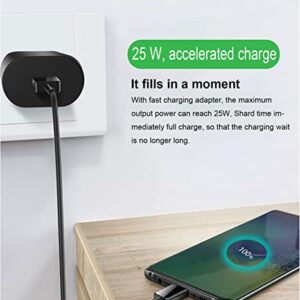 USB-C 2-Pack 25W PD Super Fast Charging Wall Charger for Samsung Galaxy A53/A73/A33/Z Fold4/Flip4/S22/S22 Plus/S21/S21 Ultra/S20/Note20/ Note 20 Ultra/iPhone 14 /iPhone 13/13 Pro/13 Pro Max/iPad Pro