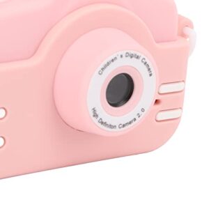 Shanrya Kids Photo Video Camera, Kids Digital Camera Multifunctional Rechargeable Cute for Gifts(Single Shot Pink)