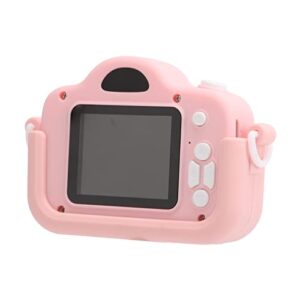 Shanrya Kids Photo Video Camera, Kids Digital Camera Multifunctional Rechargeable Cute for Gifts(Single Shot Pink)