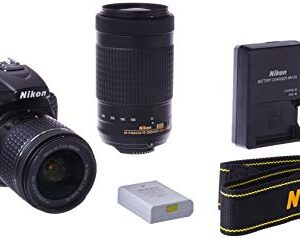 Nikon D5600 DSLR with 18-55mm f/3.5-5.6G VR and 70-300mm f/4.5-6.3G ED