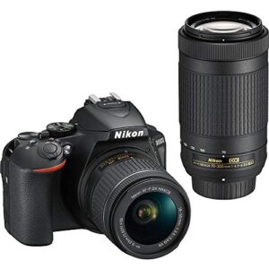 Nikon D5600 DSLR with 18-55mm f/3.5-5.6G VR and 70-300mm f/4.5-6.3G ED