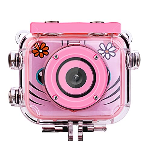 Smalibal Digital Camera 30 Meters Waterproof Photograph 600mAh Support Different Video Formats Kids Digital Camera Kids Gift Pink