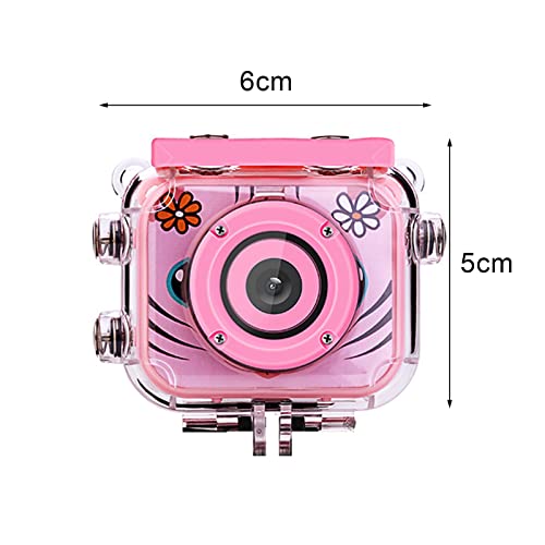 Smalibal Digital Camera 30 Meters Waterproof Photograph 600mAh Support Different Video Formats Kids Digital Camera Kids Gift Pink