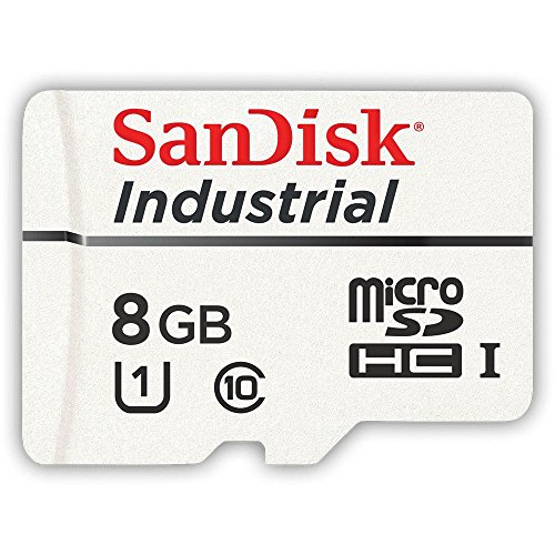 SanDisk Industrial MLC MicroSD SDHC UHS-I Class 10 SDSDQAF3-008G-I with SanDisk Adapter (8GB)