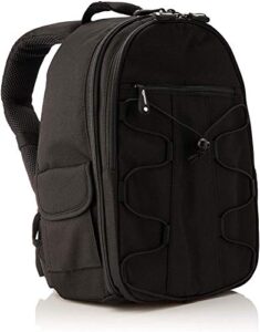 amazon basics backpack for slr cameras and accessories-black