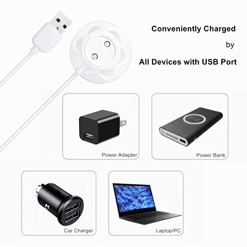 Rose Toy Charger - USB Magnetic Fast Charging Cable Standing Base Dock Station for Sex Vibrator Rose Toy Massager, 2-Pack