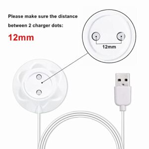 Rose Toy Charger - USB Magnetic Fast Charging Cable Standing Base Dock Station for Sex Vibrator Rose Toy Massager, 2-Pack