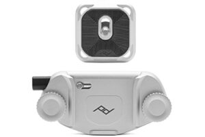 peak design capture camera clip v3 (silver with plate)