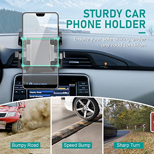 Phone Mount for Car, 360°Rotatable and Retractable Car Phone Holder Mount Multifunctional Rearview Mirror Phone Holder Car Adjustable Cell Phone Holder for All Smartphones