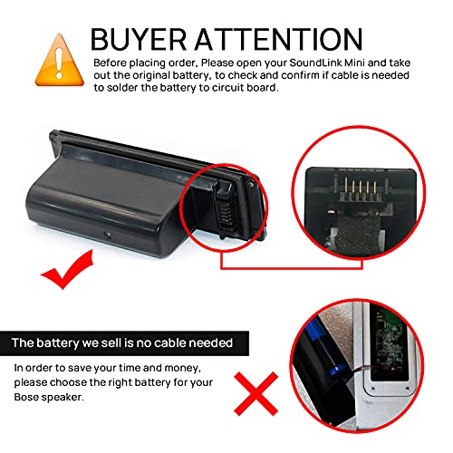 JOTACT 061384 Speaker Battery Compatible with Bose Soundlink Mini I one SoundLink Mini Bluetooth Speaker one Series SOUDLINK 061385 061386 063404 063287 (7.4V 17W/2230mAh 2-Cell)