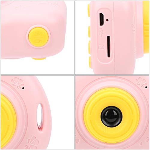 Children Small Digital Camera, 1200W Children Camera Mini Digital Video Photo Playback Camera with 2 Inch Color Display Round Corner Design Without Burrs Continuous Shot Mode