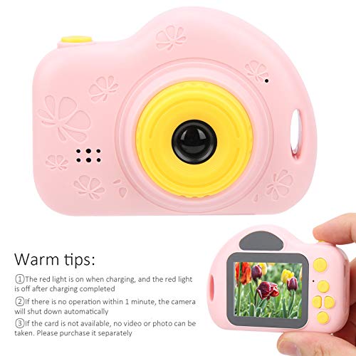 Children Small Digital Camera, 1200W Children Camera Mini Digital Video Photo Playback Camera with 2 Inch Color Display Round Corner Design Without Burrs Continuous Shot Mode