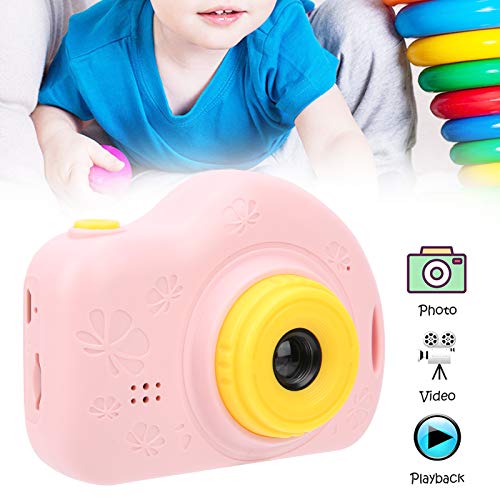 Children Small Digital Camera, 1200W Children Camera Mini Digital Video Photo Playback Camera with 2 Inch Color Display Round Corner Design Without Burrs Continuous Shot Mode