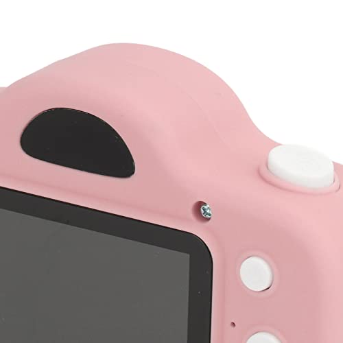 Weiyiroty Child Camera, One Key Video Recording Support MP3 Kids Gift Cartoon Mini Camera 200W Pixels for Kids(Pink)