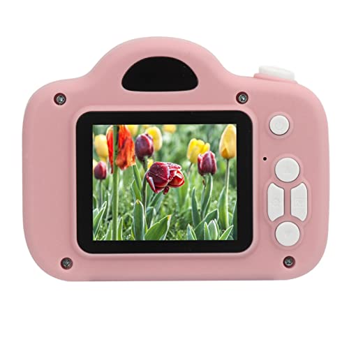 Weiyiroty Child Camera, One Key Video Recording Support MP3 Kids Gift Cartoon Mini Camera 200W Pixels for Kids(Pink)