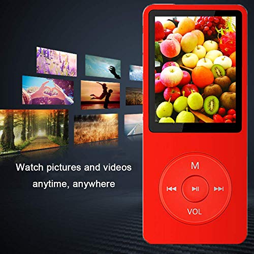 MP3 Player, Music Player with 16GB Micro SD Card, Build-in Speaker/Photo/Video Play/FM Radio/Voice Recorder/E-Book Reader, Supports up to 128GB