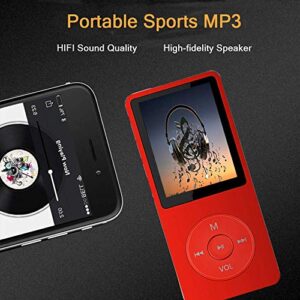 MP3 Player, Music Player with 16GB Micro SD Card, Build-in Speaker/Photo/Video Play/FM Radio/Voice Recorder/E-Book Reader, Supports up to 128GB