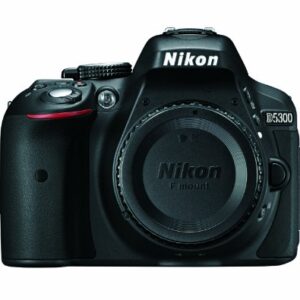 Nikon D5300 24.2 MP CMOS Digital SLR Camera with Built-in Wi-Fi and GPS Body Only (Black)