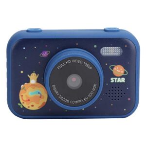 wendeekun kids camera,kids selfie camera,3.5in hd eye protection screen mp3 player photography toy birthday gift for children(navy blue)