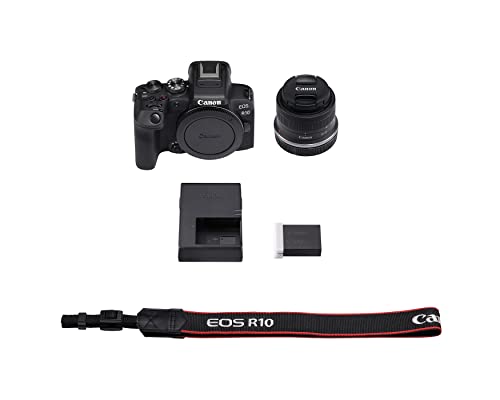 Canon EOS R10 Mirrorless Camera w/RF-S18-45mm f/4.5-6.3 is STM Lens Kit (Renewed)