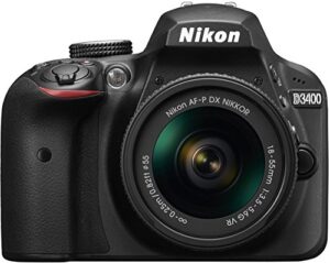 nikon d3400 w/ af-p dx nikkor 18-55mm f/3.5-5.6g vr (black)