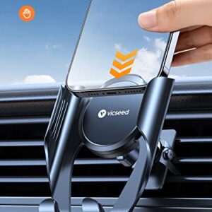 VICSEED 𝟮𝟬𝟮𝟯 𝗕𝗲𝘀𝘁 𝗖𝗮𝗿 𝗠𝗼𝘂𝗻𝘁 Car Phone Mount, 𝗨𝗽𝗴𝗿𝗮𝗱𝗲𝗱 Air Vent Phone Holder for Car, Handsfree Cell Phone Car Mount Fit for iPhone 14 13 12 11 Pro Max Mini Plus Samsung