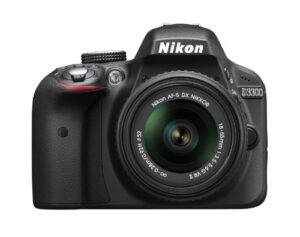 nikon d3300 24.2 mp cmos digital slr with auto focus-s dx nikkor 18-55mm f/3.5-5.6g vr ii zoom lens (black)