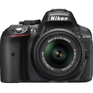 Nikon D5300 24.2 MP CMOS Digital SLR Camera with 18-55mm f/3.5-5.6G ED VR Auto Focus-S DX NIKKOR Zoom Lens (Black)