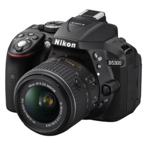 Nikon D5300 24.2 MP CMOS Digital SLR Camera with 18-55mm f/3.5-5.6G ED VR Auto Focus-S DX NIKKOR Zoom Lens (Black)