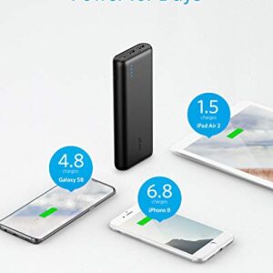 Anker PowerCore 20,100mAh Portable Charger Ultra High Capacity Power Bank with 4.8A Output and PowerIQ Technology, External Battery Pack for iPhone, iPad & Samsung Galaxy & More (Black)