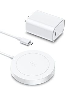 magnetic wireless charger, magnetic charging pad with 20w usb c pd adapter, mag-safe charger compatible with iphone 12/13 mini/,iphone 14 plus,12/13/14 pro/12/13/14 pro max, airpods 3/pro/pro 2