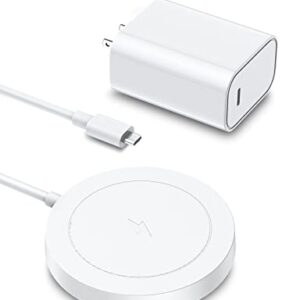 Magnetic Wireless Charger, Magnetic Charging Pad with 20W USB C PD Adapter, Mag-Safe Charger Compatible with iPhone 12/13 Mini/,iPhone 14 Plus,12/13/14 pro/12/13/14 pro max, AirPods 3/pro/pro 2