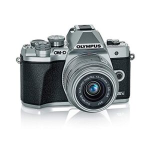 olympus om-d e-m10 mark iiis silver body with silver m.zuiko digital 14-42mm f3.5-5.6 iir lens (v207111su000)