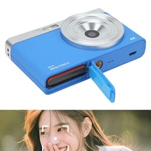 Portable Camera, AF Autofocus 16X Zoom Digital Camera 2.88in IPS HD Screen ABS Metal for Shooting(Blue)