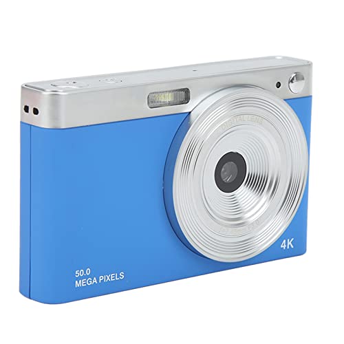 Portable Camera, AF Autofocus 16X Zoom Digital Camera 2.88in IPS HD Screen ABS Metal for Shooting(Blue)