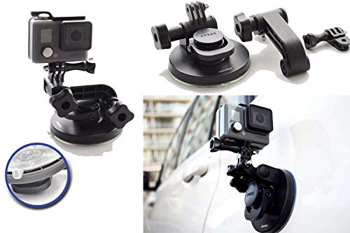 SublimeWare Suction Cup for Gopro Mount Car Windshield Window Vehicle Boat Camera Holder for Gopro Suction Cup Mount - for GoPro Hero 10 Hero 9 Black Max 360 Hero 8 Black Hero 7 Hero 6 HD