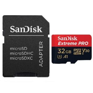 32GB SanDisk Extreme Pro (Ten Pack) 4K Micro Memory Card (SDSQXCG-032G-GN6MA) Class 10 U3 V30 A1 32G MicroSD HC SDHC Bundle with Everything But Stromboli Card Reader